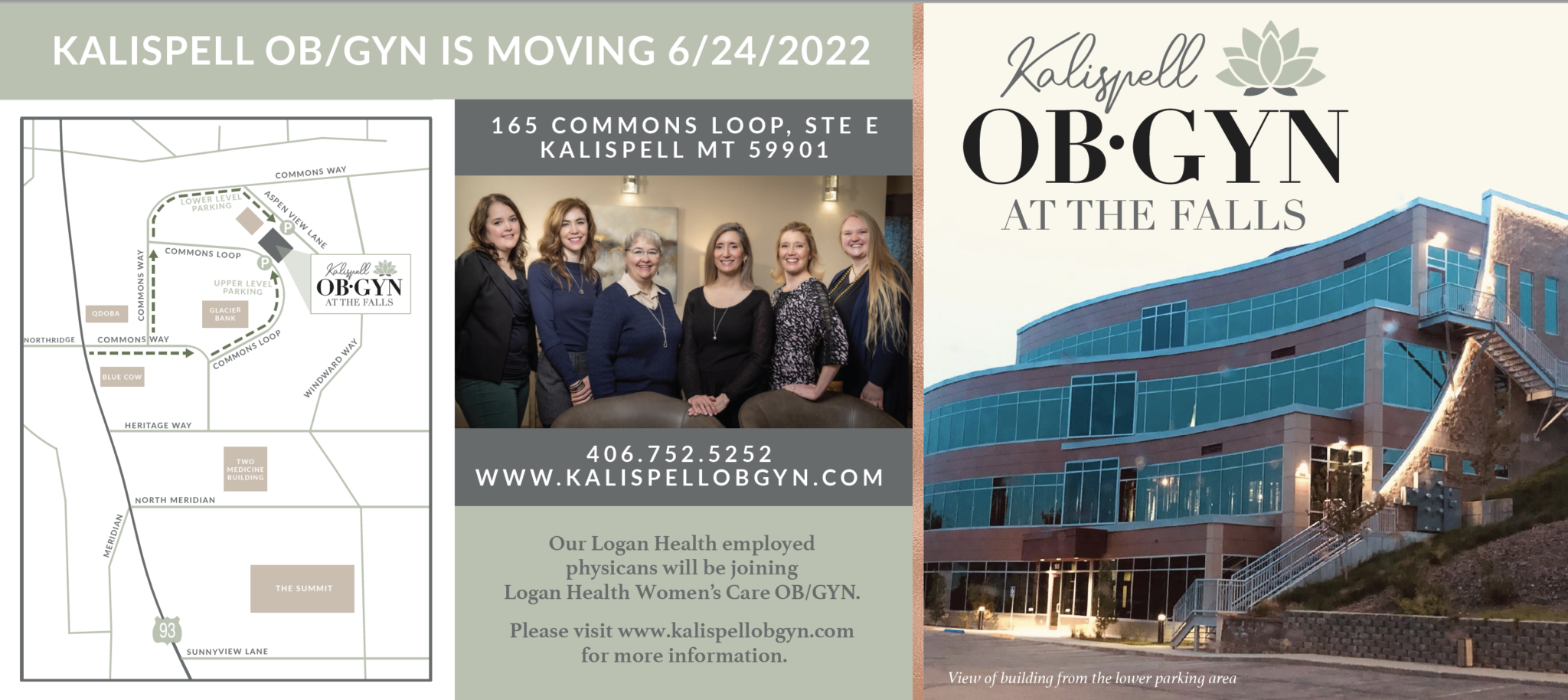 Kalispell OB/GYN is moving to our new location at 165 Commons Loop, Ste ...